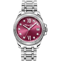 Thomas Sabo Damen Thomas Sabo Quarzuhr &raquo;DIVINE&laquo; Armbanduhr,Damenuhr,Mineralglas m. Saphirbeschichtung,Edelstahlarmband silber Einheitsgr&ouml;&szlig;e