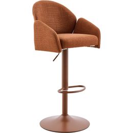 Hela Barhocker &raquo;HOLLY&laquo; Set, 2 Stk. tlg. 360&deg; drehbar, H&ouml;henverstellbar, Armlehnen, Gestell angepasst an Bezug 100% Polyester B/H/T: 51,5cm x 96cm x 