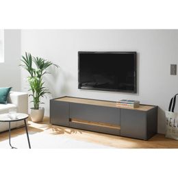 Home Affaire Lowboard &raquo;City/Giron, moderner TV-Schrank, Kommode, TV-Unterschrank&laquo; zeitlos, modern, ausreichend Stauraum, vielseitig einsetzbar grau B/