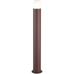 Trio Leuchten Pollerleuchte &raquo;HOOSIC&laquo; E27 1 Stk. braun 1, &Oslash; 8,5cm H: 80cm, 1 Stk.