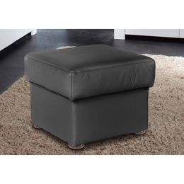 Sit & More sit&more Hocker &raquo;Benson&laquo; schwarz Luxus-Kunstleder;NaturLeder (der Sockel ist in passendem Kunstleder bezogen);Luxus-Microfaser Altara Nubuck B/H/T: 
