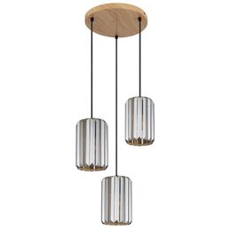 NOWA Pendelleuchte &raquo;RUN&laquo; E27 1 Stk. H&auml;ngeleuchte, H&auml;ngeleuchte, Wohnbereich, Essbereich braun 3, &Oslash; 13,5cm H: 120cm, 1 Stk.