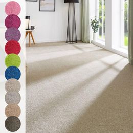 ANDIAMO Teppichboden &raquo;Ines, Kr&auml;uselvelours, Gesamth&ouml;he 8,5 mm, Luxusklasse LC2&laquo; rechteckig Uni Farben, Breite 400 cm, strapazierf&auml;hig & pflegeleicht beige 