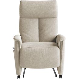 Sit & More sit&more TV-Sessel &raquo;Cremona Comfort&laquo; wahlweise manuell oder elektrischer Funktion mit Akku beige 100% Polyester Microfaser, Ergonomie L3,mit 