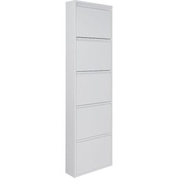 SPINDER DESIGN Schuhschrank &raquo;Billi&laquo; Metall, Breite 50 cm wei&szlig; Metall B/H/T: 50cm x 169cm x 15cm