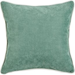 done. Dekokissen &raquo;Joy&laquo; unifarben, Rei&szlig;verschluss, Kissenh&uuml;le ohne F&uuml;llung, 1 St&uuml;ck gr&uuml;n Polyester B/L: 65cm x 65cm, 1 Stk.