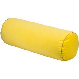 Pad Dekokissen &raquo;Elegance&laquo; Design als Basic, aus Samt, elegante Optik gelb Polyester B/L: 25cm x 50cm, 1 Stk.