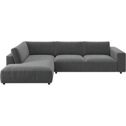 Musterring Ecksofa &raquo;MR LUCIA, Luxuri&ouml;se Wohlf&uuml;hlgarnitur von &laquo; Erstklassige Kammerkissen, komfortable Umbauecke & zeitloser Look grau 88% Polyester, 12% 