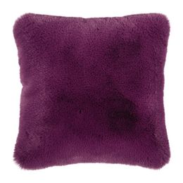 Pad Dekokissen &raquo;Evita&laquo; Kunstfell lila Polyester B/L: 45cm x 45cm, 1 Stk.