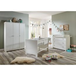 Arthur Berndt Babyzimmer-Komplettset &raquo;Thilo&laquo; Set, Kinderbett, Schrank, Wickelkommode, 3 Stk. tlg. Made in Germany; mit Kinderbett, Schrank und 