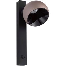 NOVA LUCE Wandleuchte &raquo;LUSA&laquo; LED-Modul 1 Stk. Warmwei&szlig; braun 1, &Oslash; 10cm H: 26cm, 1 Stk.