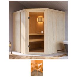 Karibu Sauna &raquo;Bodo&laquo; beige (ohne Ofen)