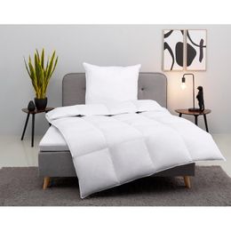 OTTO home Daunenbettdecke + Kopfkissen &raquo;Cavanelle Bettdecke 135x200 cm, 155x220 cm&laquo; Set mit Kissen 40x80 oder 80x80 cm, Sommer, Winter, Made in 