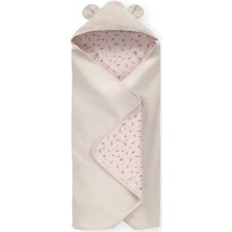 hauck Babydecke &raquo;Baby Einschlagdecke, Snuggle N Dream beige bloom&laquo; mit Kapuze beige Baumwolle B/L: 80cm x 80cm