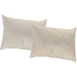 Adam Dekokissen &raquo;Casket Valdelana&laquo; mit Rautenmuster, Wendekissenh&uuml;lle ohne F&uuml;llung, 1 St&uuml;ck beige Baumwolle B/L: 60cm x 40cm, 1 Stk.
