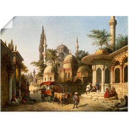 Artland Wandbild &raquo;Ansicht einer Moschee in Istanbul&laquo; Geb&auml;ude 1 Stk. tlg. als Alubild, Leinwandbild, Poster in verschied. Gr&ouml;&szlig;en braun B/H/T: 120cm x 90cm, 
