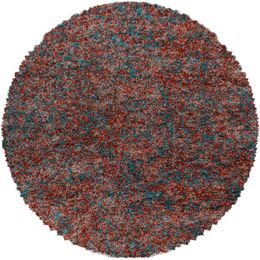 Ayyildiz Teppiche Hochflor-Teppich &raquo;Enjoy Shaggy ,auch als L&auml;ufer und in Rund&laquo; rund 50 mm H&ouml;he Shaggy, Langflor, meliert, Wohnzimmer, Schlafzimmer orange Kunstfaser &Oslash; 