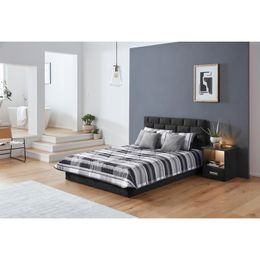 Westfalia Schlafkomfort Tagesdecke schwarz Polyester B/L: 195cm x 225cm