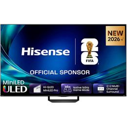 HISENSE Mini-LED-Fernseher &raquo;65U7DS PRO&laquo; 164 cm/65 &prime;&prime; Smart-TV Dolby Atmos, Dolby Vision, Hi-QLED MiniLED Pro, AI 4K Upscaler