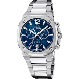 Jaguar Herren Chronograph &raquo;Rondcarre&laquo; Quarzuhr, Armbanduhr, Herrenuhr, Swiss Made, Edelstahlarmband, analog silber Einheitsgr&ouml;&szlig;e
