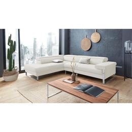 W.Schillig Ecksofa &raquo;finn, toller Sitzkomfort, L-Form, hochwertige Verarbeitungsdetails&laquo; German Design Award 2016, Fu&szlig;gestell Chrom gl&auml;nzend, Breite 