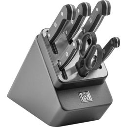 Zwilling Messerblock &raquo;Gourmet&laquo; 7 Stk. Made in Germany, selbstsch&auml;rfender Messerblock, Sonderschmelze grau Einheitsgr&ouml;&szlig;e