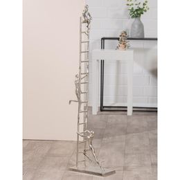 Gilde Dekofigur &raquo;Skulptur "Aufstieg"&laquo; silber Aluminium B/H/T: 14,5cm x 114cm x 14,5cm