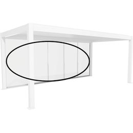 BioHort Glasschiebet&uuml;r &raquo;Klarglas Gr. 6 m f&uuml;r Pergola, verschiedene Farben&laquo; 568x 234,9 cm, Glaselemente aus 10 mm ESG Glas, Stahl 234,9cm, 568cm