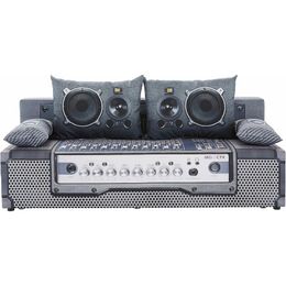 exxpo - sofa fashion Schlafsofa &raquo;Extravagantes Sofa f&uuml;r Individualisten mit Bettfunktion und Bettkasten&laquo; in au&szlig;ergew&ouml;hnlichen Bezugsvarianten, 