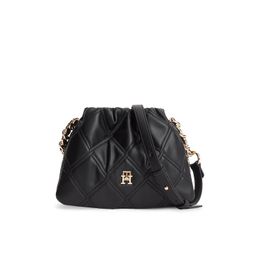 Tommy Hilfiger Damen Umh&auml;ngetasche &raquo;TH FEMININE MINI CROSSOVER&laquo; Damen Schultertasche, Handtasche mit goldfarbener Zierkette B/H/T: 22cm x 16cm x 8cm