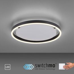 JUST LIGHT Deckenleuchte &raquo;RITUS&laquo; LED-Board 1 Stk. Warmwei&szlig; LED, dimmbar, Switchmo, dimmbar, Switchmo grau 1, &Oslash; 3,9cm, 1 Stk.