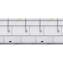 ARCHITECTS PAPER Fototapete &raquo;Metal Front&laquo; Vlies, Wand, Schr&auml;ge grau Vlies B/L: 6m x 2,5m