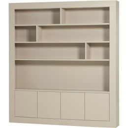 Woood Wohnwand &raquo;Wallcover FSC Mix Kiefernholz mit Druckmechanismus 210x 31x 229 cm&laquo; FSC -zertifizierter Massivholz B/H/T: 210cmcm x 229cmcm x 31cmcm