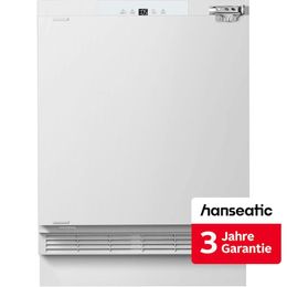 Hanseatic Einbauk&uuml;hlschrank &raquo;HEKS8260GE&laquo; 81,8 cm hoch 59,5 cm breit inkl. 3 Jahre Herstellergarantie silber Festt&uuml;r