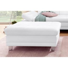 Sit & More sit&more Polsterhocker &raquo;Limit&laquo; wei&szlig; Struktur (100% Polyester);Kunstleder SOFTLUX ;Luxus-Microfaser ALTARA NUBUCK (100% Polyester) B/H/T: 102cm x 46cm 