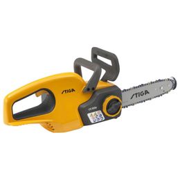STIGA GARDEN Akku-Kettens&auml;ge &raquo;CS 300e&laquo; Set, Inkl. 2x 20 V (2 Ah) Akku, Wandhalterung und Ladeger&auml;t, 1000 W Motor b&uuml;rstenlos gelb Alles dabei: Alles 