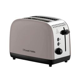 Russell Hobbs Toaster &raquo;Colours Plus+ Mocha 26931-56&laquo; 1100 W 2 extra breite Toastschlitze, inkl. Br&ouml;tchenaufsatz, 6 Br&auml;unungsstufen beige Einheitsgr&ouml;&szlig;e