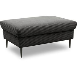 DOMO collection Sitzhocker &raquo;Modica&laquo; Auch in Cord, Fu&szlig;h&ouml;he passend f&uuml;r g&auml;ngige Saugroboter! grau 100% Polyester B/H/T: 99cm x 42cm x 65cm, Cord