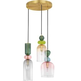 NOVA LUCE H&auml;ngeleuchten &raquo;MURANO&laquo; E14 1 Stk. Ohne Beleuchtung gr&uuml;n 3, &Oslash; 41,7cm H: 120cm, 1 Stk.