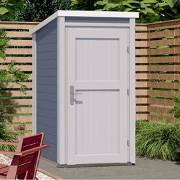 Weka Garten-Ger&auml;teschrank BxTxH: 97x100x200,5 cm grau Massivholz Einheitsgr&ouml;&szlig;e