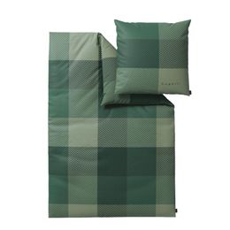 Bugatti Bettw&auml;sche &raquo;Satin-Flanell Kombi-Bettw&auml;sche Bugatti&laquo; 2 mit glatter Satin- und kuscheliger Flanellseite gr&uuml;n Mako-Satin, Obermaterial: 100% 