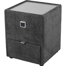 Jockenh&ouml;fer Nachtkonsole &raquo;Lancy&laquo; mit LED-Beleuchtung schwarz Glas, Holzwerkstoff B/H/T: 42,5cm x 53cm x 45cm, 1 Stk.
