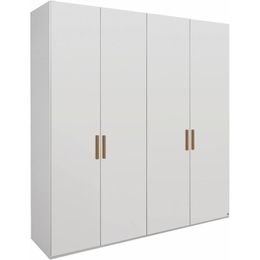 Rauch Dreht&uuml;renschrank &raquo;Your Joyce&laquo; mit Massivholzgriffen wei&szlig; Holzwerkstoff B/H/T: 200cm x 223cm x 61cm