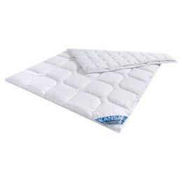 f.a.n. fan Microfaserbettdecke &raquo;Kansas&laquo; 4-Jahreszeiten 1 Stk. tlg. Bettdecke in 135x200 oder 155x220 cm, W&auml;rmeklasse 4-Jahreszeiten wei&szlig; Bezug: 100% 