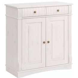 OTTO home Kommode &raquo;Teresa Sideboard nur 2 Schubk&auml;sten&laquo; aus massiver Kiefer Breite 84 cm, FSC wei&szlig; FSC -zertifiziertes Massivholz B/H/T: 84cm x 90cm x 