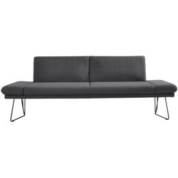 K+w Komfort & Wohnen K+W Komfort & Wohnen Essbank &raquo;Pego Polsterbank&laquo; Seitenteilverstellung, wahlweise in 206 oder 226cm grau B/H/T: 226cm x 88cm x 66cm, Flachgewebe Q2 