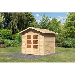 Karibu Gartenhaus &raquo;Talkau 3 aus naturbelassenem Fichtenholz&laquo; Grundfl&auml;che: 8,4m&sup2;, aus naturbelassenem Fichtenholz, Made in Germany beige Holzwerkstoff ohne 