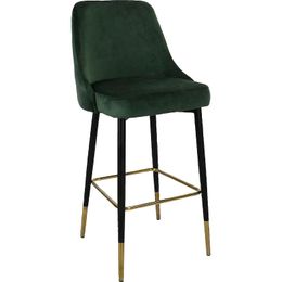 Kayoom Hochstuhl &raquo;Barstuhl Mojo, gesteppte R&uuml;ckenlehne&laquo; () 1 Stk.modern, elegant, Unaufdringliche moderne Farbauswahl gr&uuml;n Polyester B/H/T: 53cm x 110cm x 