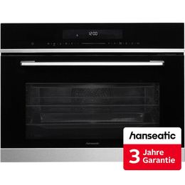 Hanseatic Einbau-Mikrowelle &raquo;TV950E4AS-T00E00&laquo; Grill Hei&szlig;luft Mikrowelle Ober-/Unterhitze Unterhitze 1650 W inkl. 3 Jahre Herstellergarantie silber 