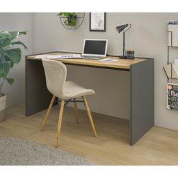 Home Affaire Schreibtisch &raquo;CiTY/GiRON&laquo; moderner Computertisch, wohnliches Home Office, Breite 80 oder 143 cm grau B/H/T: 138cm x 76,2cm x 60cm